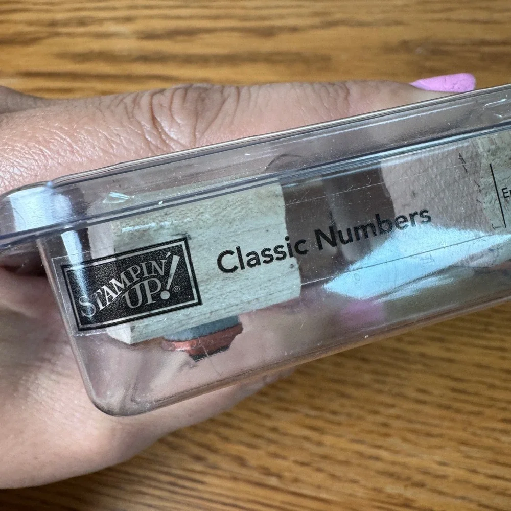 Stampin' Up! | Design | Stampin Up Classic Numbers Wood Mount Rubber ...